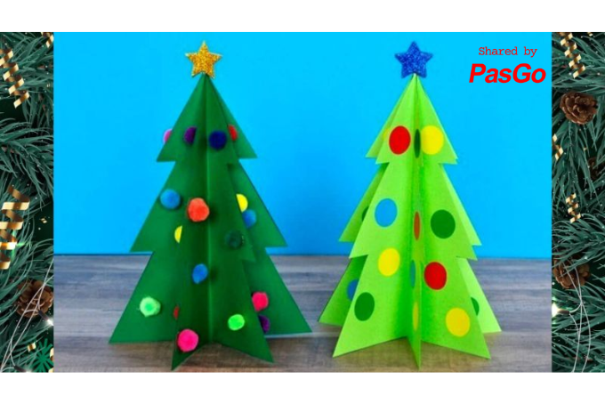 Cách làm cây thông Noel bằng giấy bìa carton CHI TIẾT nhất Giáng Sinh 2023